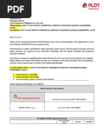 PLDT Application Form-1 | PDF | Internet Access | Oral Communication