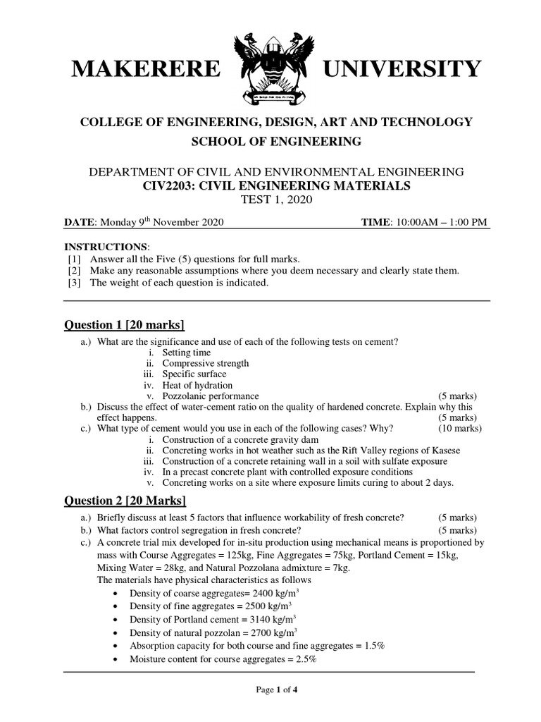 Test During Covid19 | Descargar gratis PDF | Concrete | Yield (Engineering)