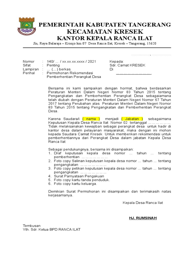 SK Pemberhentian | PDF