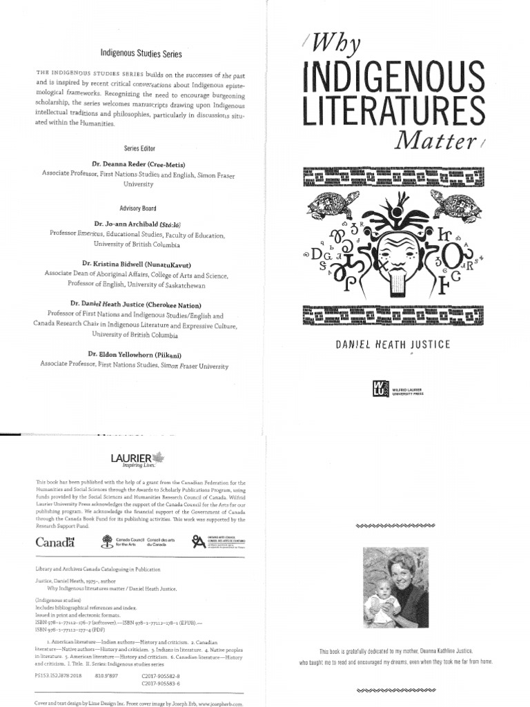 Justice Why Indigenous Literatures Matter Introduction | PDF | Freedman ...