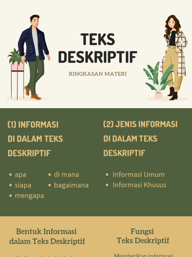 Ringkasan Materi Teks Deskriptif | PDF