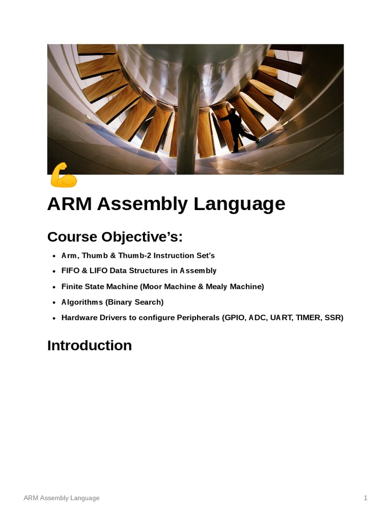 ARM Assembly Language: Course Objective's | PDF | Microcontroller | Assembly Language