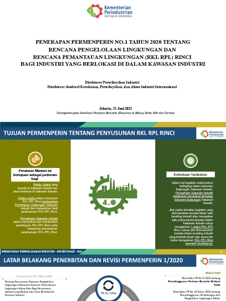 Bahan Sosialisasi RKL RPL Rinci Dit Kimhil 22 Jun 2022 | PDF ...