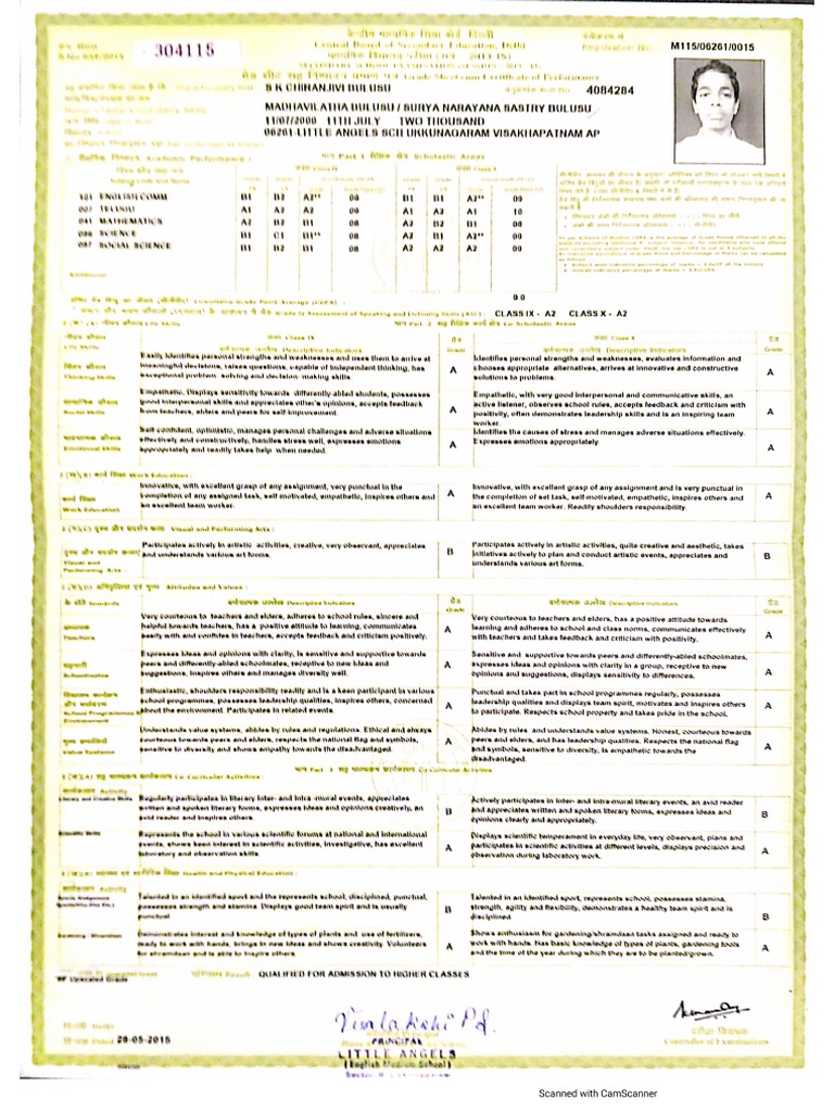 10 TH Class Marklist | PDF