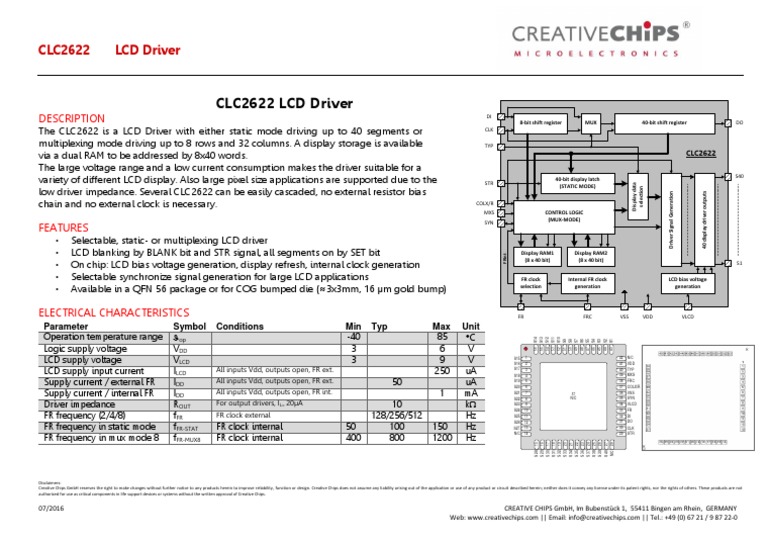 An Efficient 8-Bit LCD Driver with Static or Multiplexing Modes for ...
