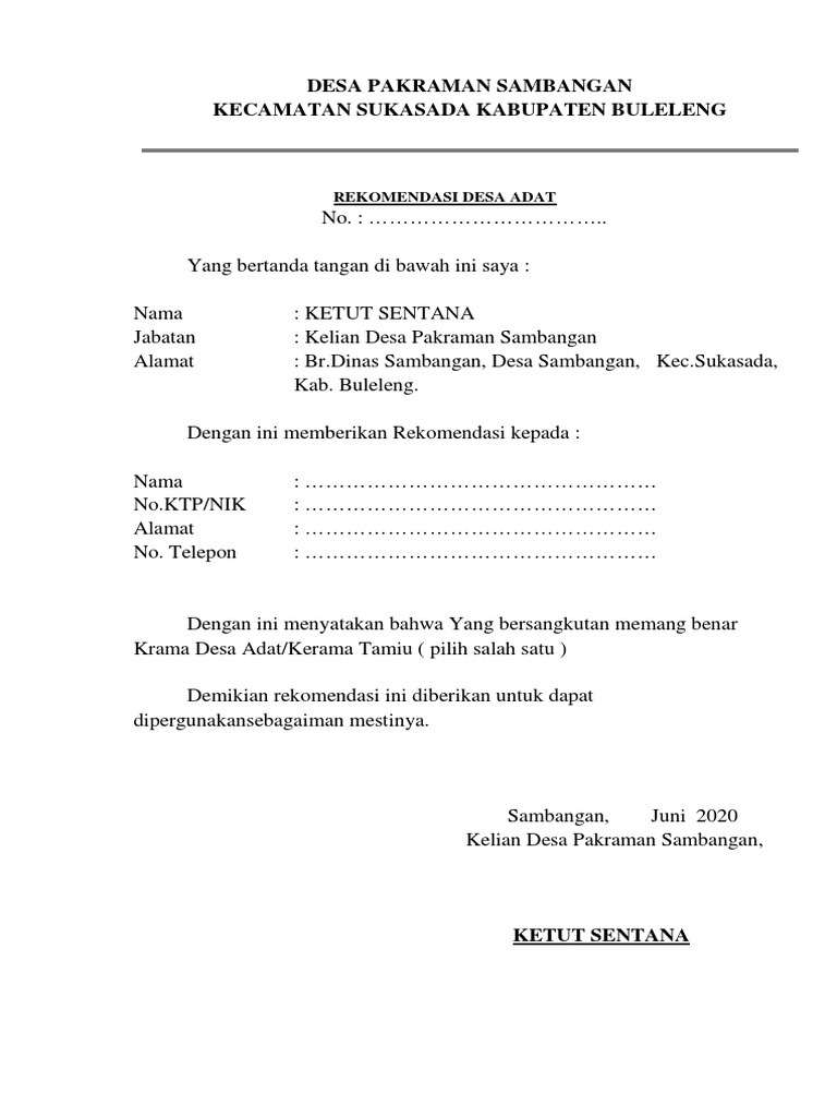 Form BSU Masyarakat | PDF
