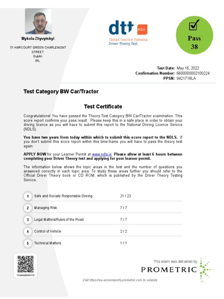 Prometric - Report View | PDF
