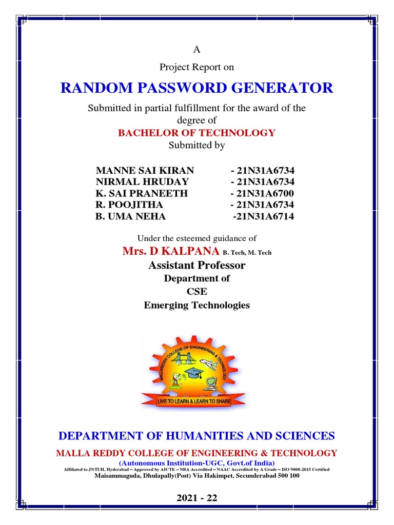 Password Generator Project - Final | PDF | Password | String (Computer Science)