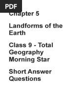 Grade 6 - Geography - Landforms of The Earth - Question Bank Answer Key ...