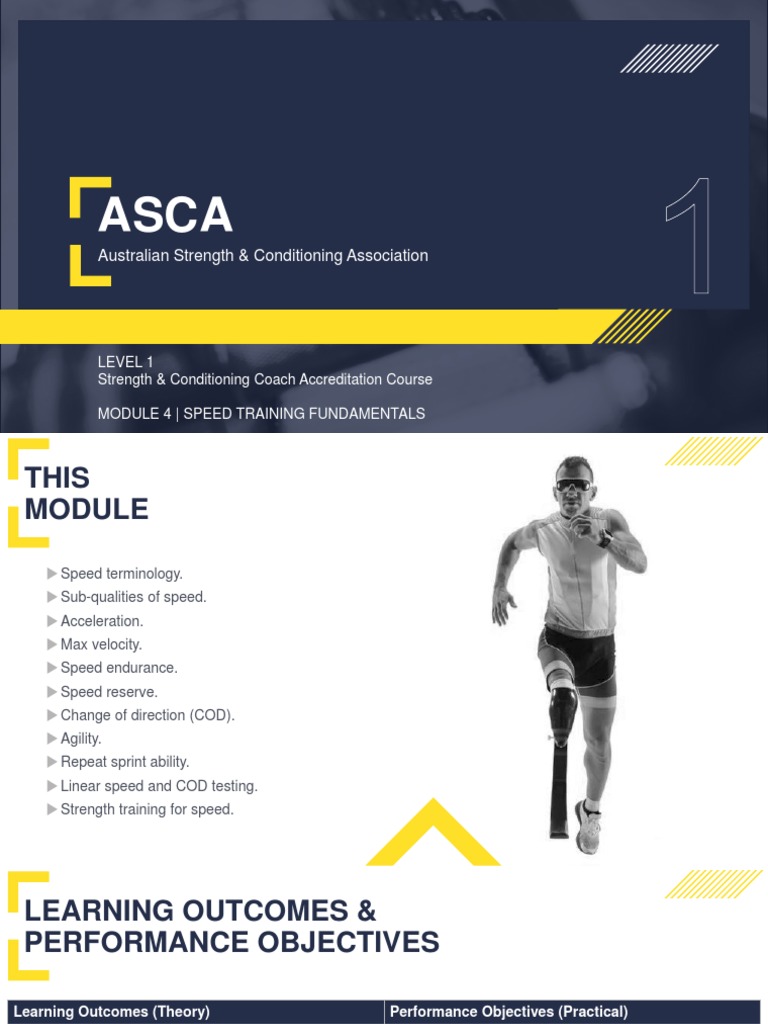 Asca Level 01 Mod 04 Slideshow | PDF | Acceleration | Strength Training