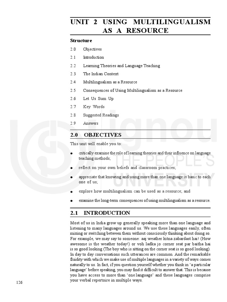 Unit 2 | PDF | Second Language | Teaching Method