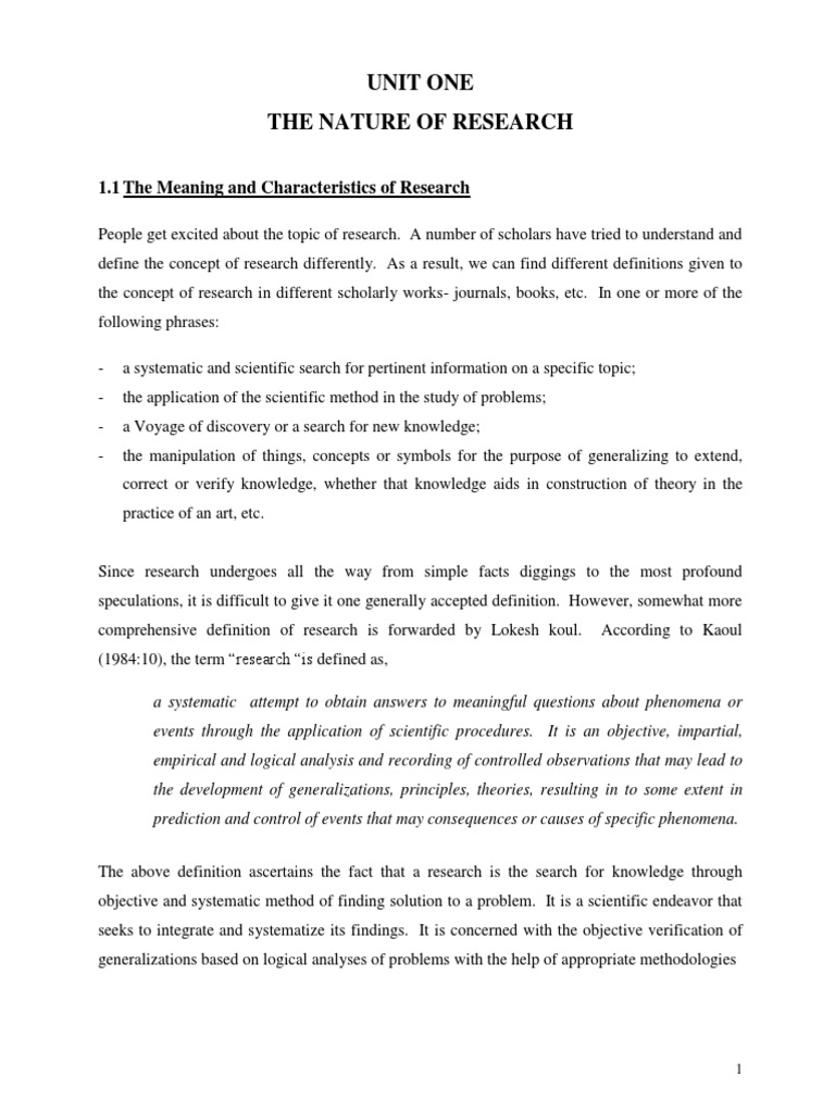 Research Handout | PDF | Scientific Method | Qualitative Research