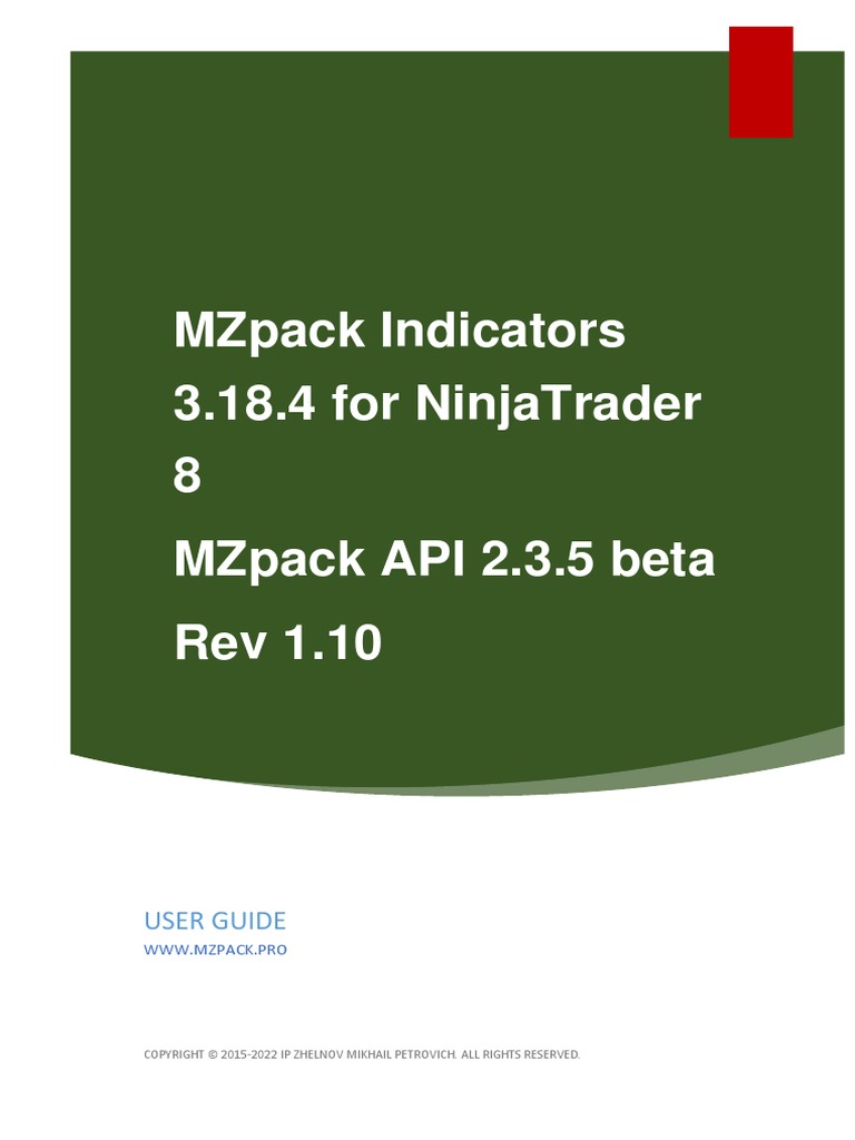 Mzpack Indicators and Strategies User Guide (En) | PDF | Installation ...