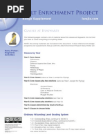 Hogwarts Class Schedule Overview | PDF | Harry Potter
