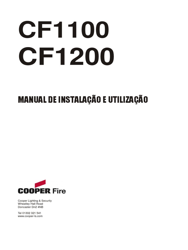 Manual de Instalação CF1100 e CF1200 | PDF | Rede de computadores | Relé