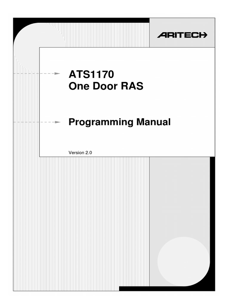ATS1170 One Door RAS: Programming Manual | PDF | Access Control ...