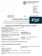 ETR Application for Teaching in SA | PDF | Teachers | Government