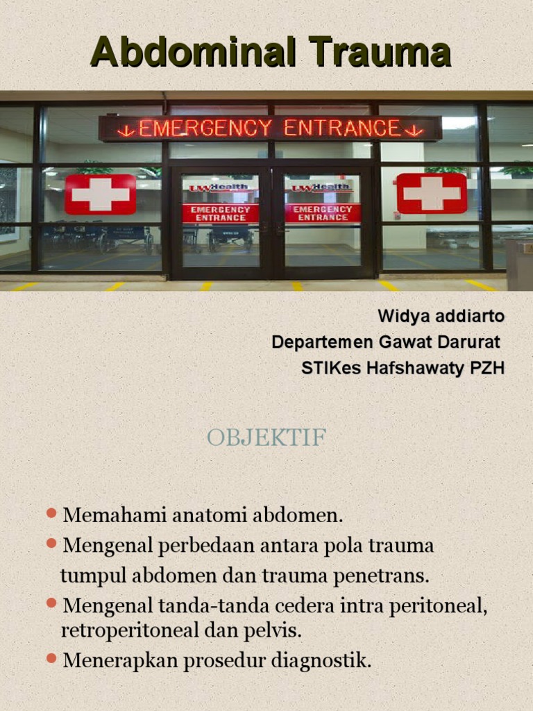 Abdominal Trauma Care | PDF