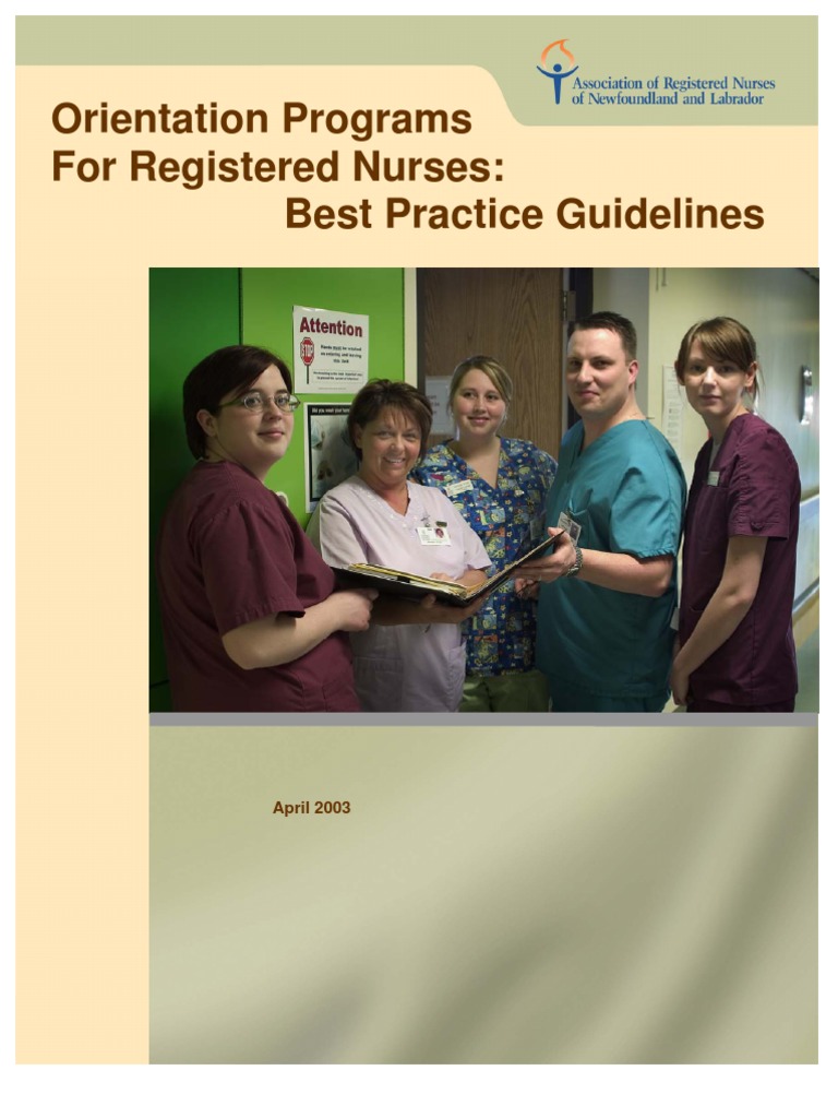 Best Practices for Nurse Orientation Programs | PDF | Nursing ...