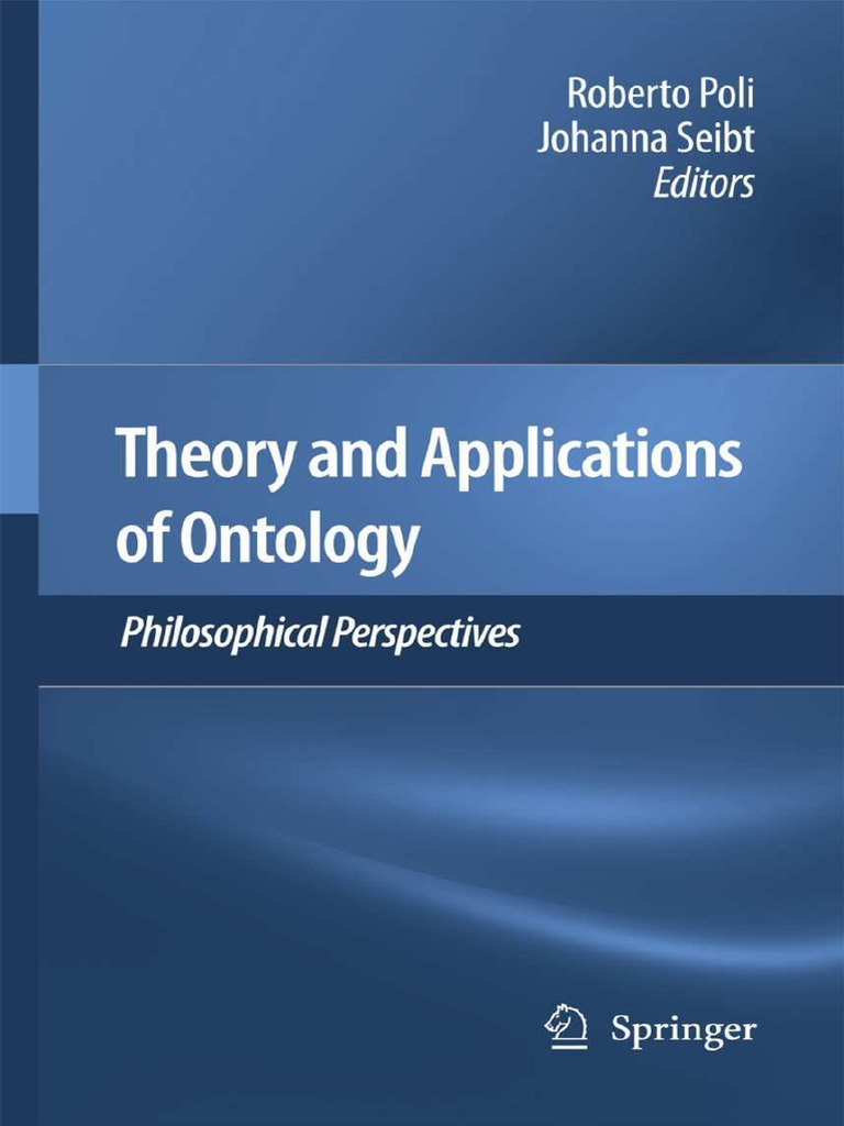 Theory and Applications of Ontology Philosophical Perspectives | PDF ...