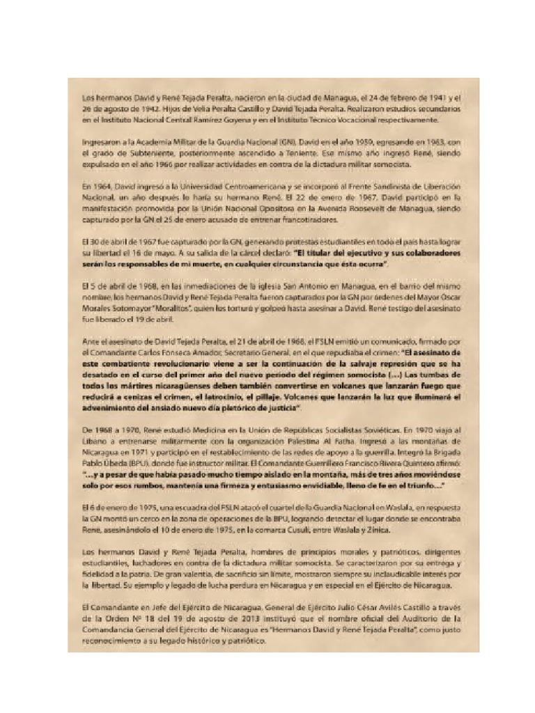 David y Rene Tejada | PDF