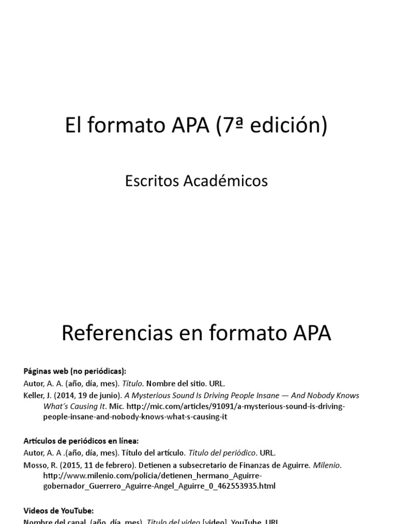 APA 7a Ed | PDF | Estilo apa