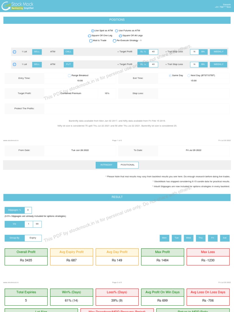 Custom_StockMock | PDF | Investing | Market (Economics)