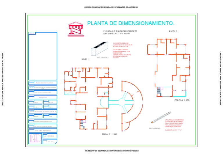 PLANTA DE DIMENSIONAMIENTO-Modelo | PDF