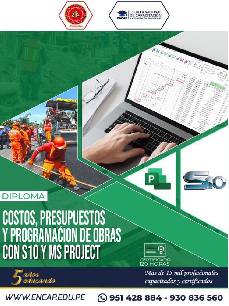 CC Costos, Presupuestos y Programación de Obras Con S10 y MS Project | Descargar gratis PDF ...