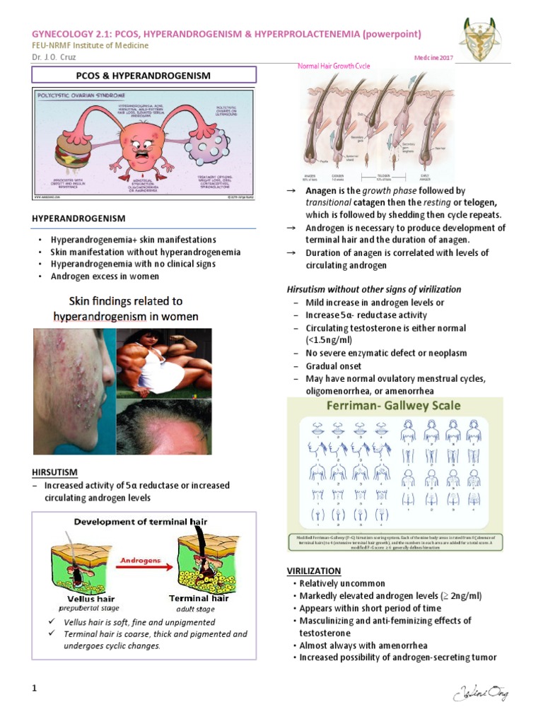 PCOS and Hyperandrogenism Overview | PDF | Polycystic Ovary Syndrome ...