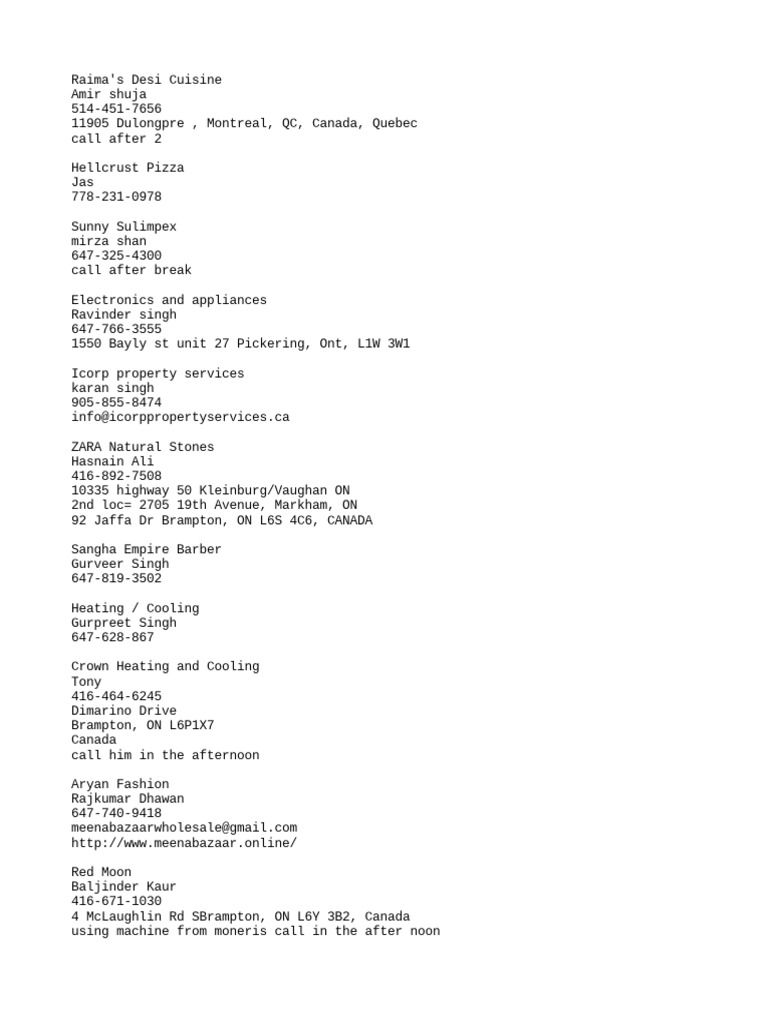 Random Calling Data Pdf