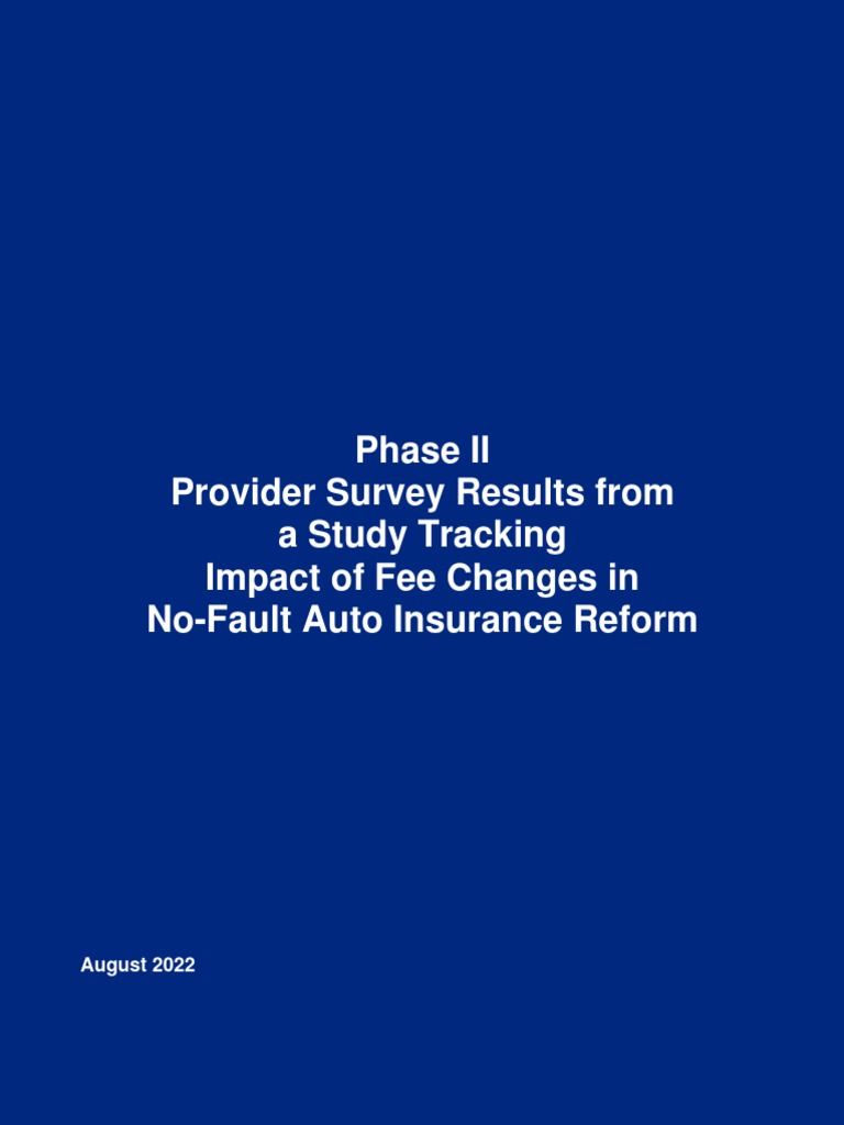 Provider Survey Phase II Report 8.9.2022 | PDF | Institutional Review ...