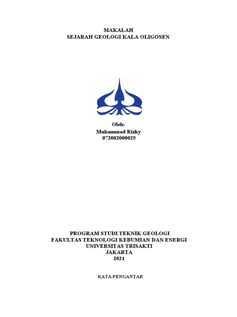 Geologi Sejarah Oligosen | PDF