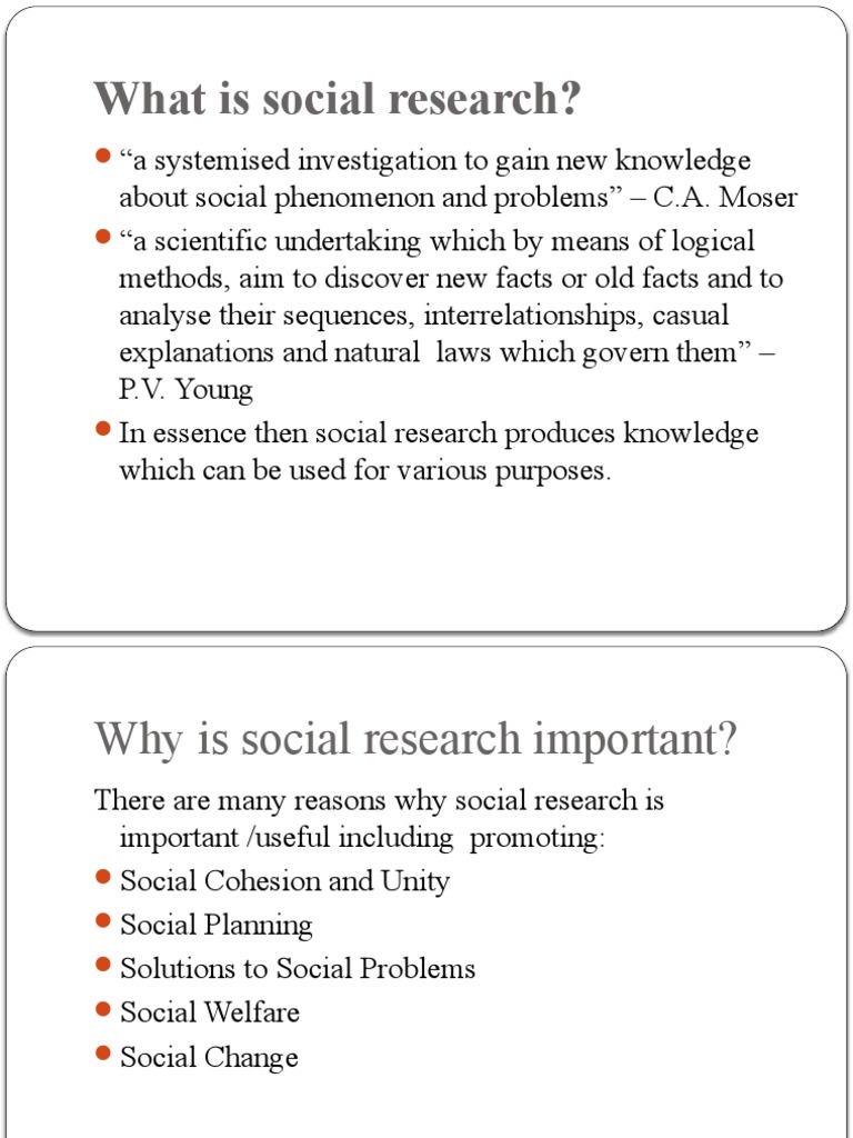 Introduction To Social Research - Soc 201 Lecture 1 | PDF | Reality ...