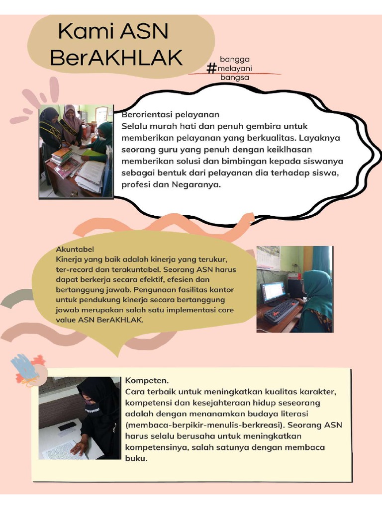 POSTER ASN BERAKHLAK | PDF