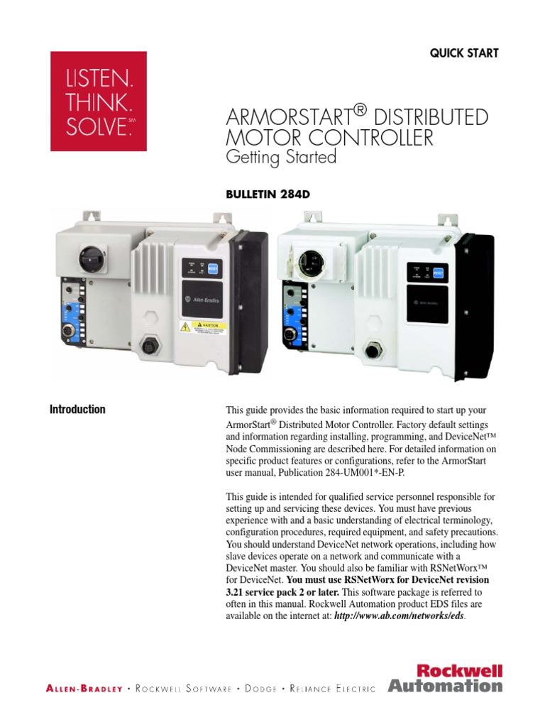 Armorstart Distributed Motor Controller: Getting Started | PDF ...