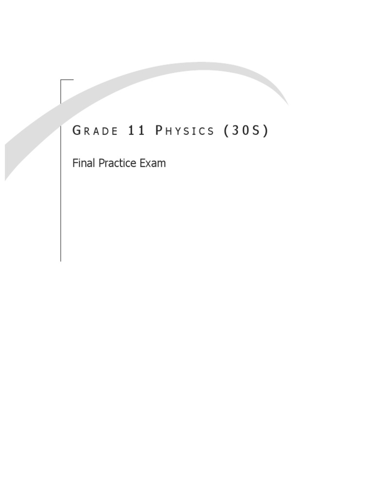 Gr11 Physics Fpe | PDF
