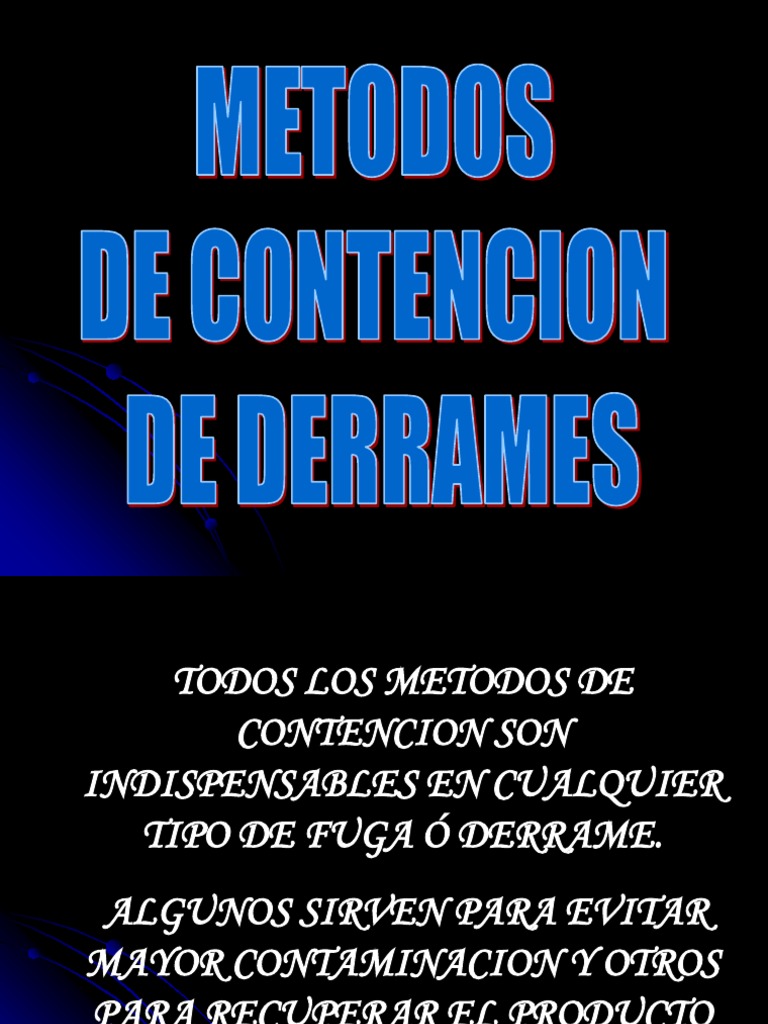3 Metodos de Contencion | PDF