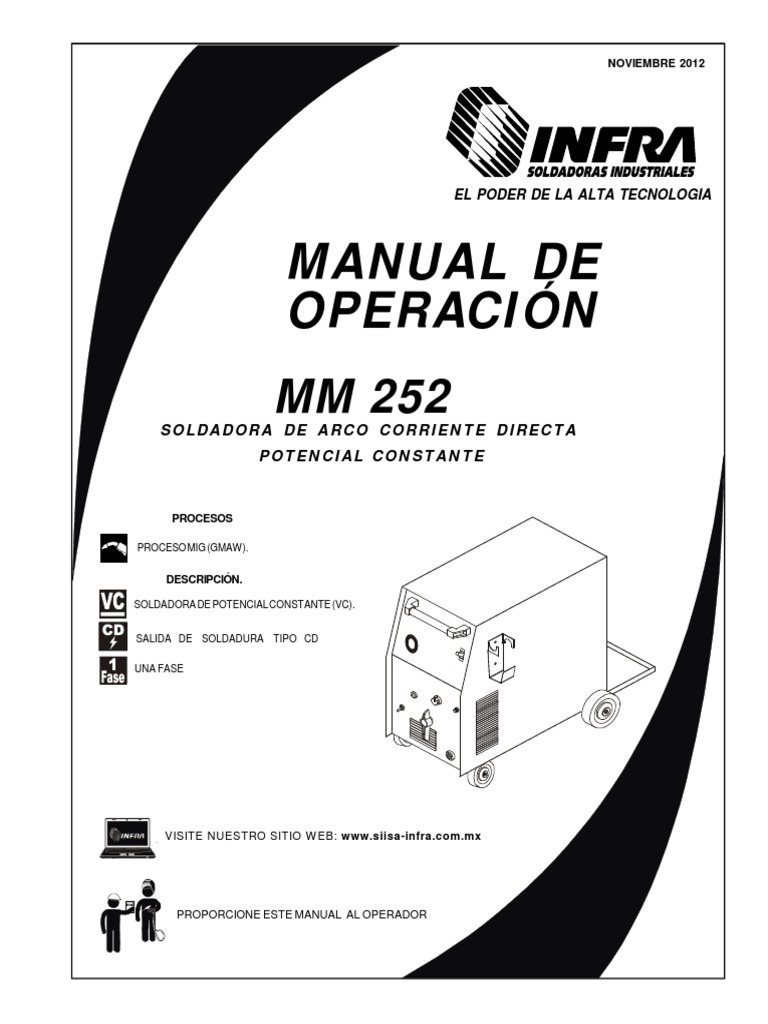 Manual MM 252 | PDF | Soldadura | Construcción