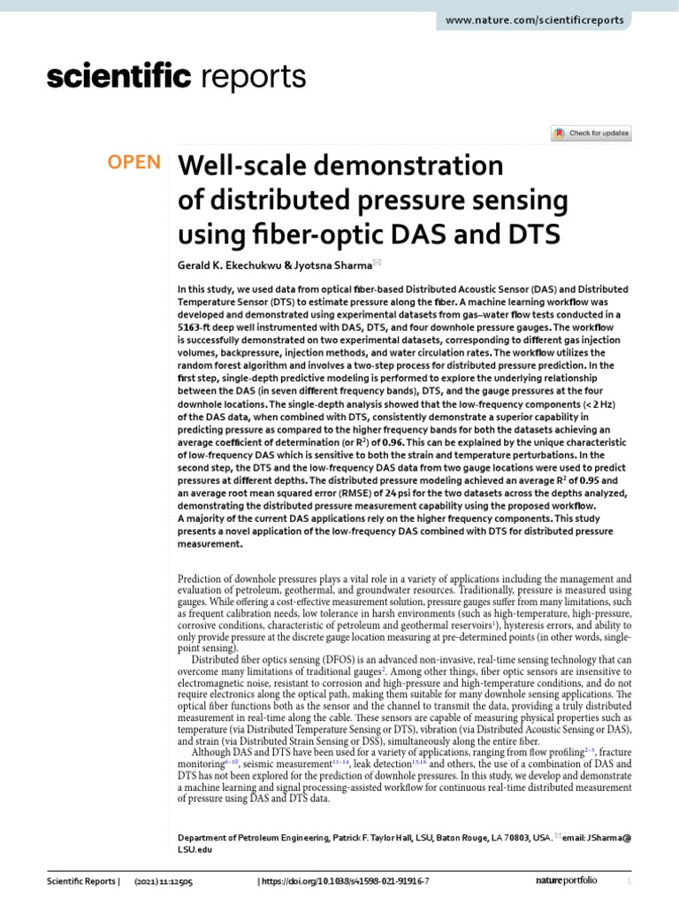 Well-Scale Demo of DPS Using DAS & DTS | PDF | Mean Squared Error ...