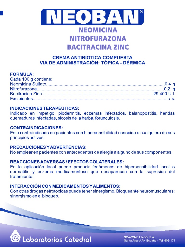 Neoban Caja Con Tubo X 15 G Crema | PDF