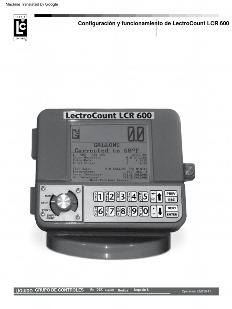 Lcr600 Manual (Español) | PDF | Software | Teclado