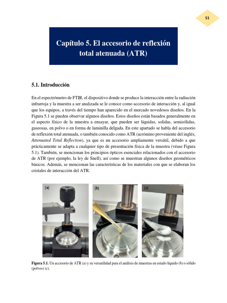 Accesorio ATR en Espectrometría Infrarroja | PDF | Índice de refracción ...