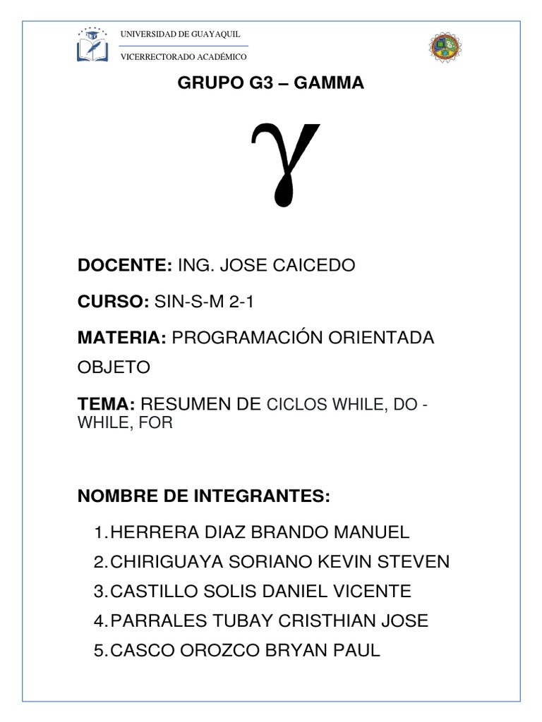 Resumen de Estructuras Repetitivas en Java | PDF | Programa de computadora | Programación