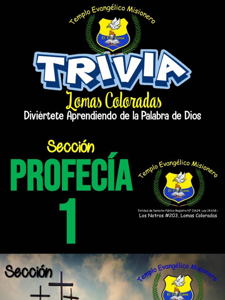 A.T. PORTADAS - Trivia PROFECIA | PDF | Estudios de idiomas extranjeros