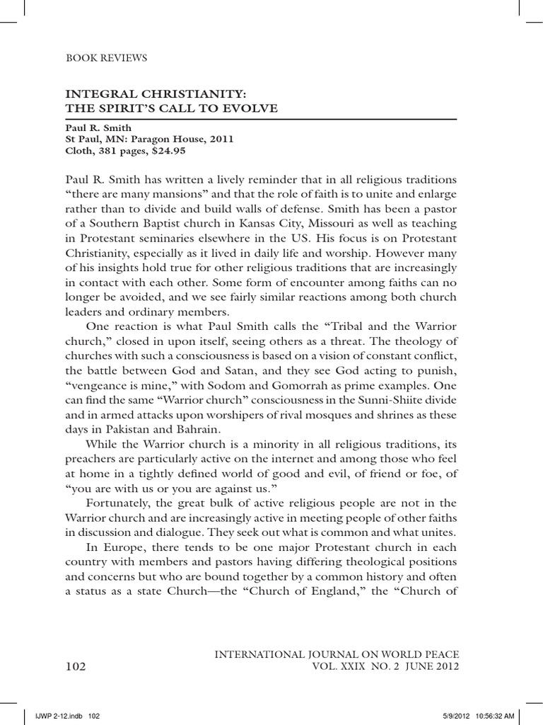 INTEGRAL CHRISTIANITY Review | PDF | Protestantism | Faith