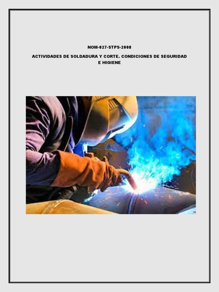 Manual - Nom-027-Stps-2008 | PDF | Soldadura | Construcción