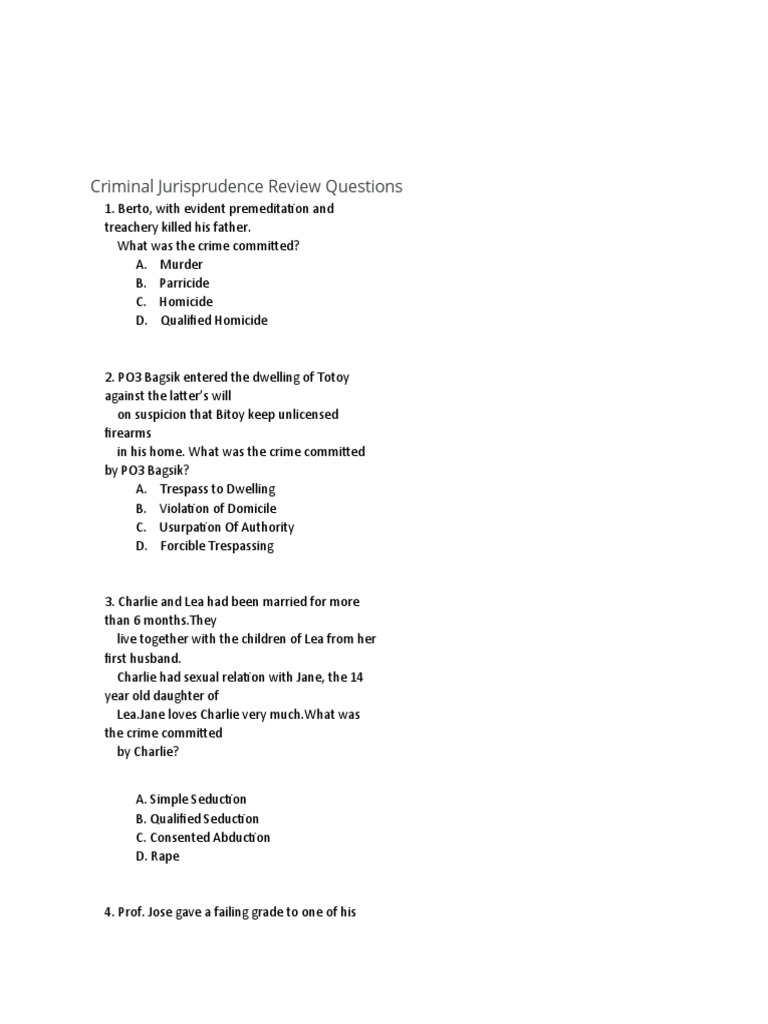 CLJ Question and Answer | PDF | Arraignment | Plea