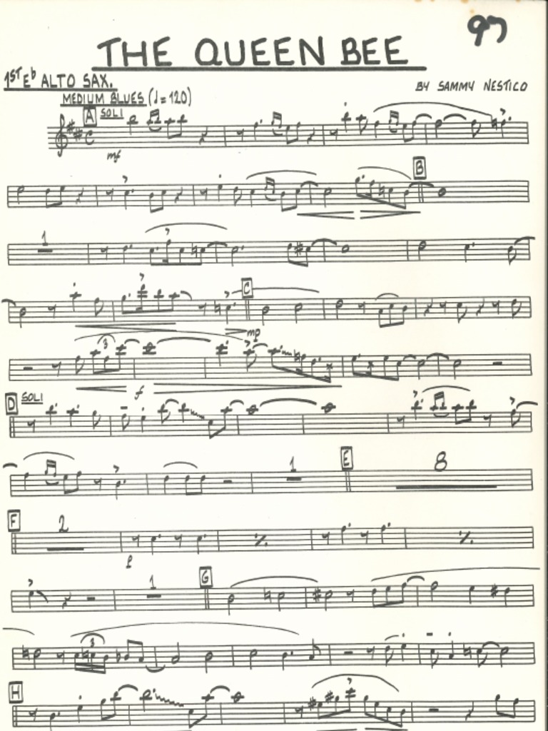 The Queen Bee-Alto Sax 1 | PDF