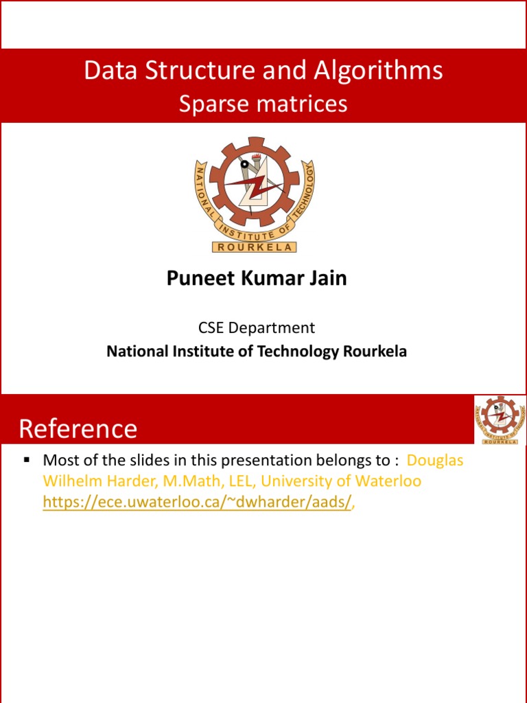 Sparse Matrices | PDF | Matrix (Mathematics) | Computer Programming